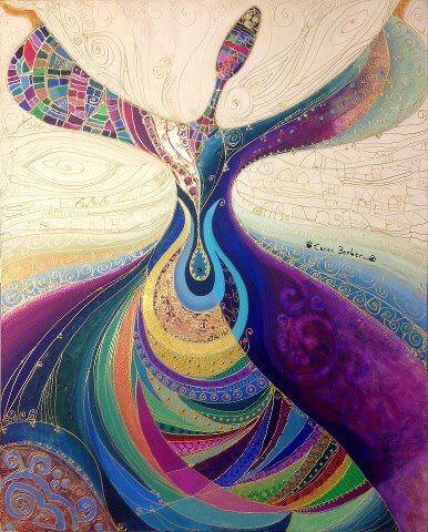 danse soufi en couleurs – Sandrine Rouillon